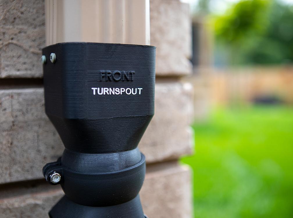 TurnSpout Tan Downspout Extension 2-5/8 & 2x3 | TurnSpout